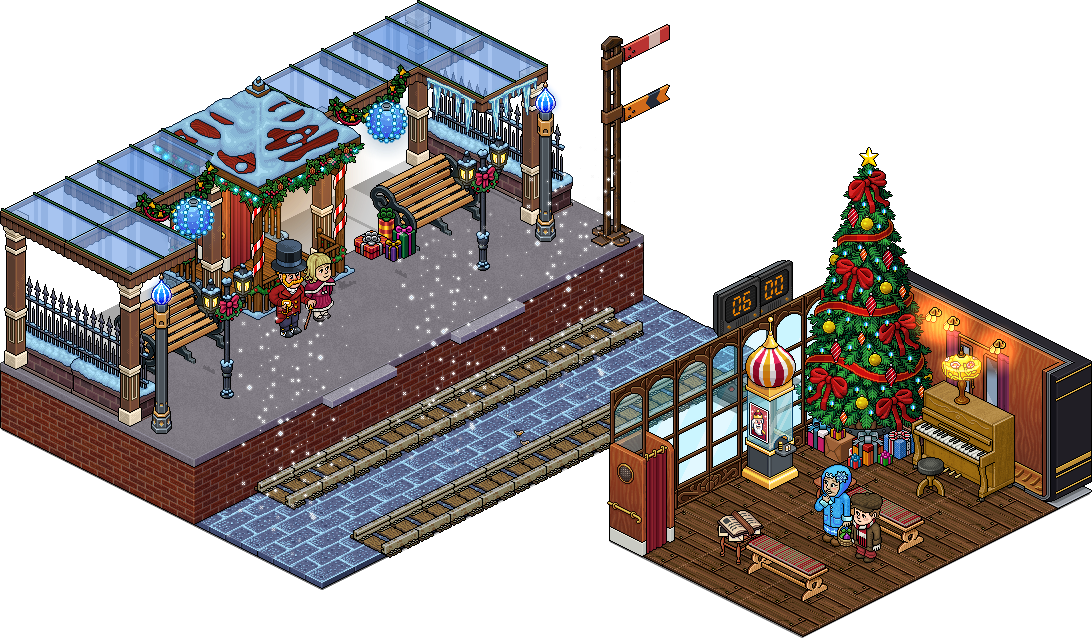 Puhekupla - Train Station Bundle - Habbo