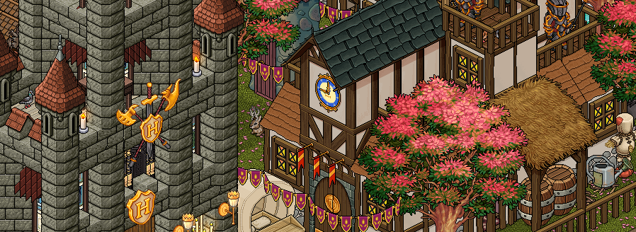 Puhekupla - Habbo's Fantasy Village: Crafting with the Village Blacksmith!