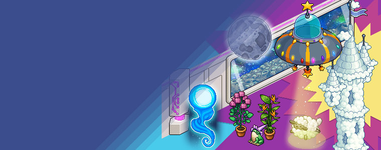 Puhekupla - July in Habbo: Cloud Castle Campaign!